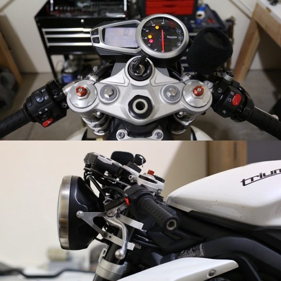 Triumph Street Triple Gauge Bracket - Low