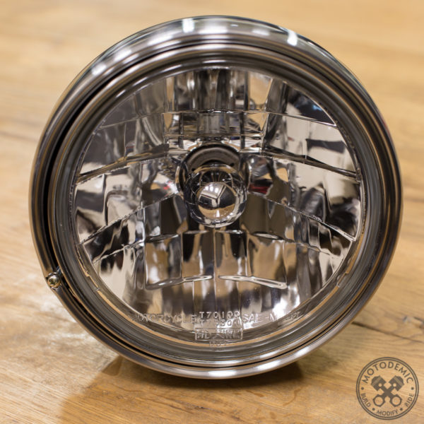 7 Inch Metric Style Headlamp Bucket • MOTODEMIC