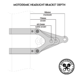 Custom Headlight Brackets • MOTODEMIC