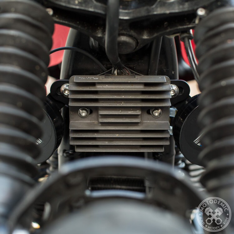 Triumph Rectifier Relocation Kit • MOTODEMIC