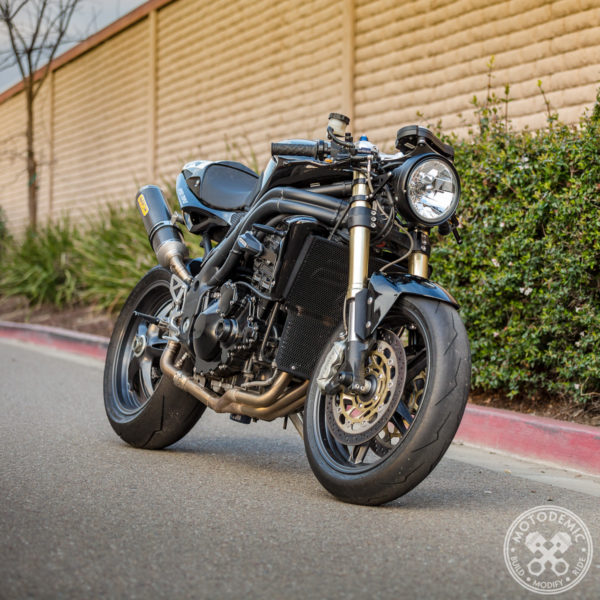 Speed Triple Single Headlight Conversion - Round (05-10) • MOTODEMIC