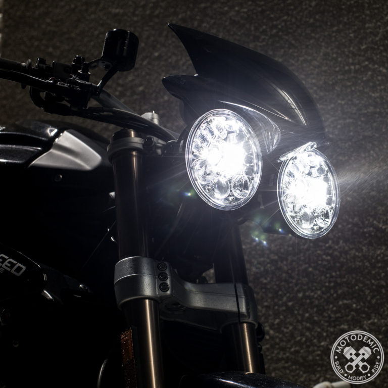 Dual Round Headlight Conversion • MOTODEMIC