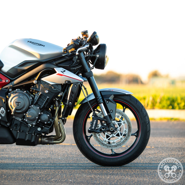 Woodcraft Clip-Ons for Street Triple • MOTODEMIC