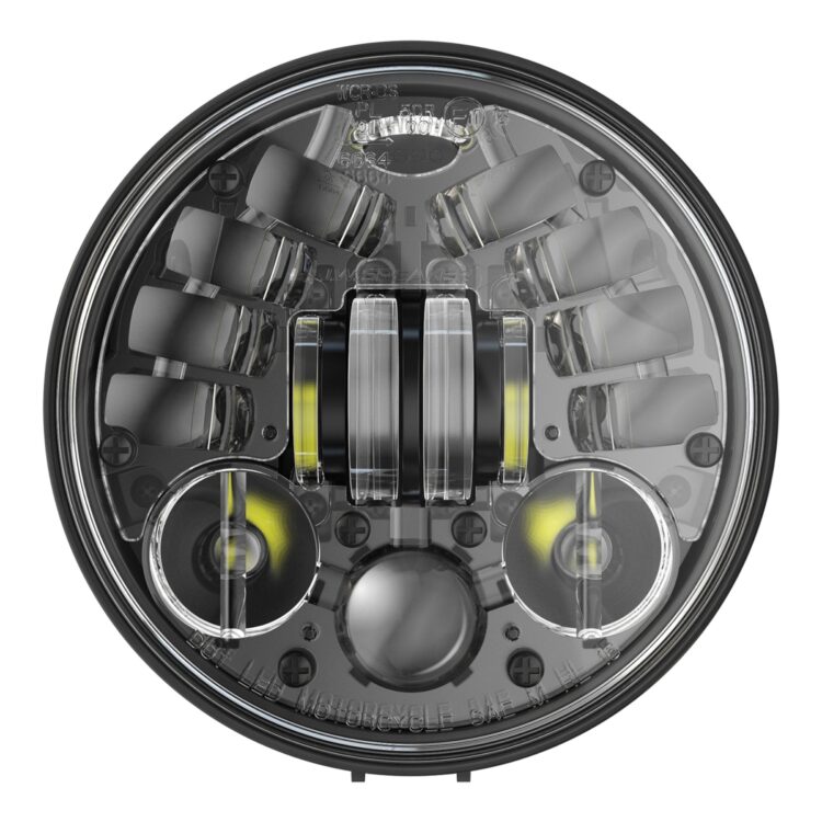 5.75 Inch LED Headlight - Pedestal Mount • MOTODEMIC