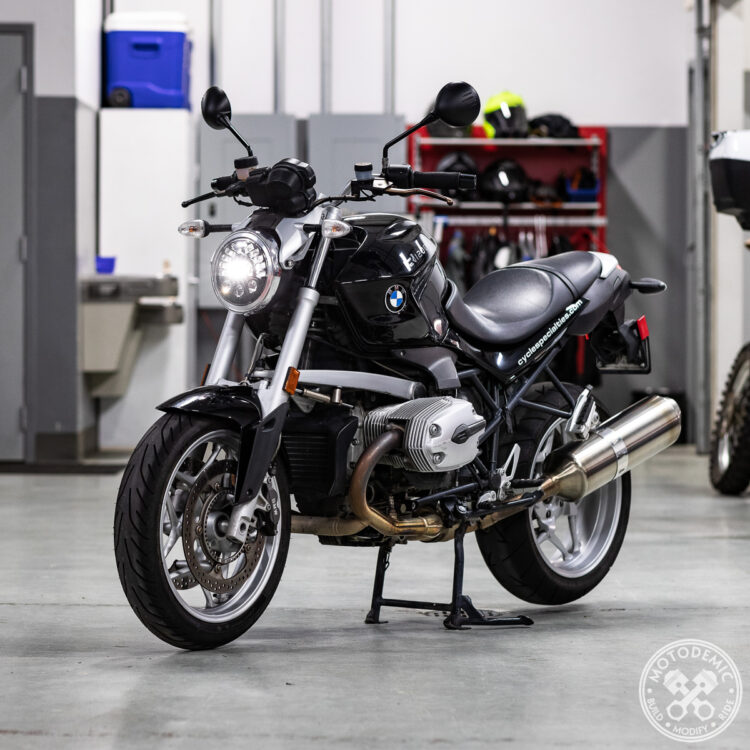 BMW R1200R LED Headlight Upgrade • MOTODEMIC