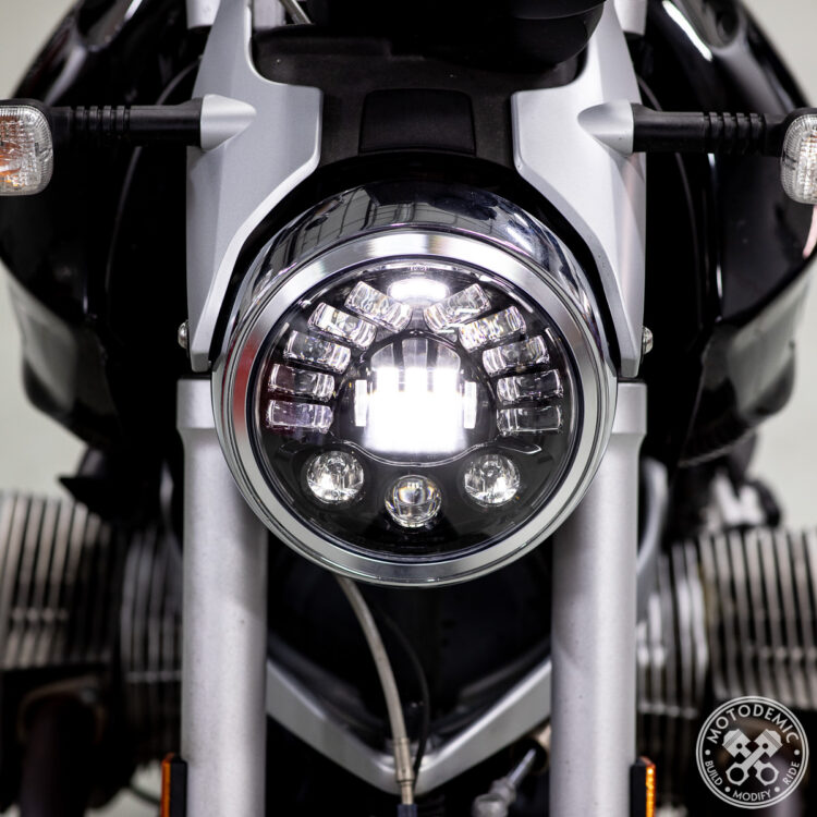 BMW R1200R LED Headlight Upgrade • MOTODEMIC
