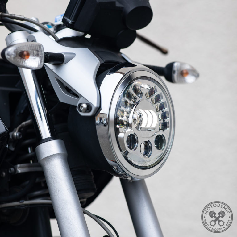BMW R1200R LED Headlight Upgrade • MOTODEMIC