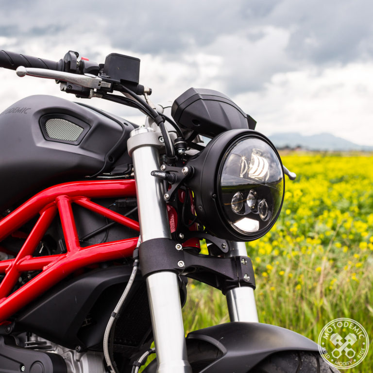 Ducati Monster Round Headlight Conversion 821/1200 • MOTODEMIC