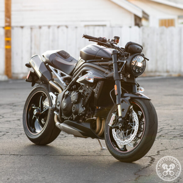 Speed Triple S/RS Single Headlight Conversion - Round (18-20) • MOTODEMIC